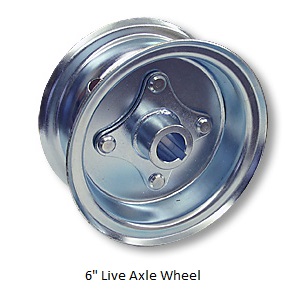Go Kart Galaxy - 4", 5", and 6" Split Rim Steel Wheels